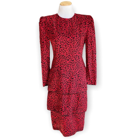 Vintage | Dresses | Vintage Maggie London For Jeannene Booher 0 Silk ...